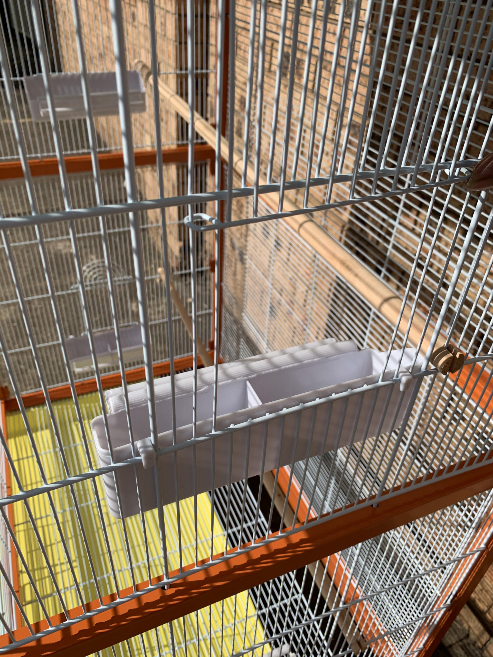 178cm Large Orange Pet Bird Cage Parrot Cage Finch Budgie Aviary ...